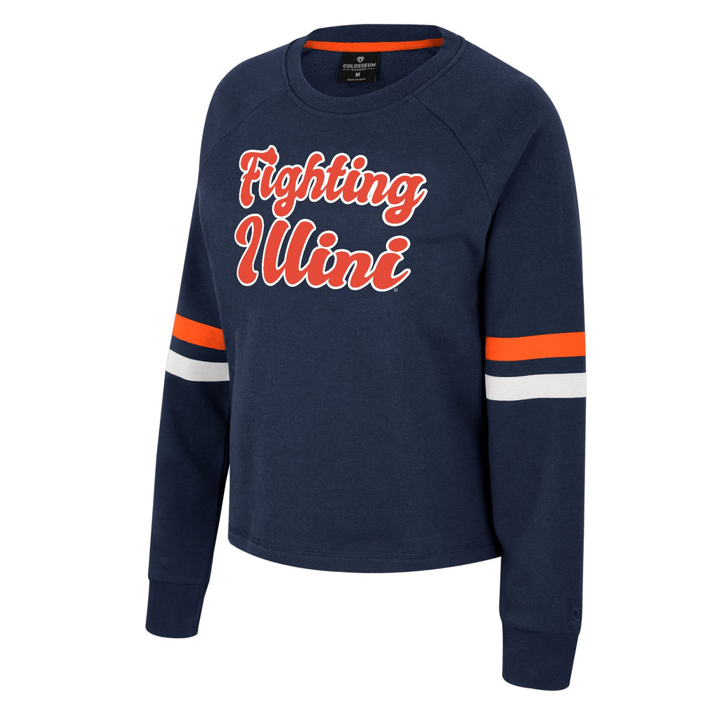 Illinois Fighting Illini Women's Script Logo Crew – Gameday Spirit Fanstore
