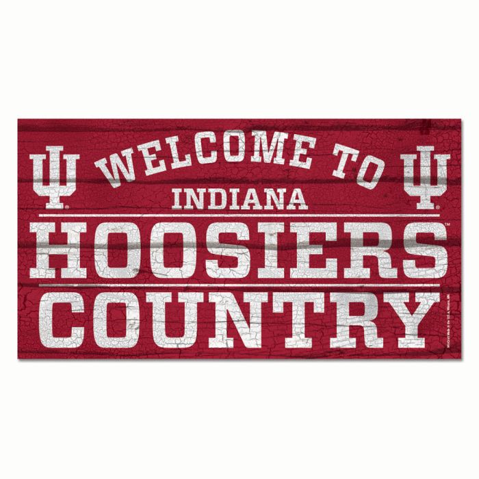 Indiana Hoosiers Hoosier Country Sign 13x24" – Gameday Spirit Fanstore
