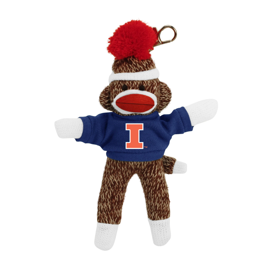 Illinois Fighting Illini Sock Monkey Keychain – Gameday Spirit Fanstore