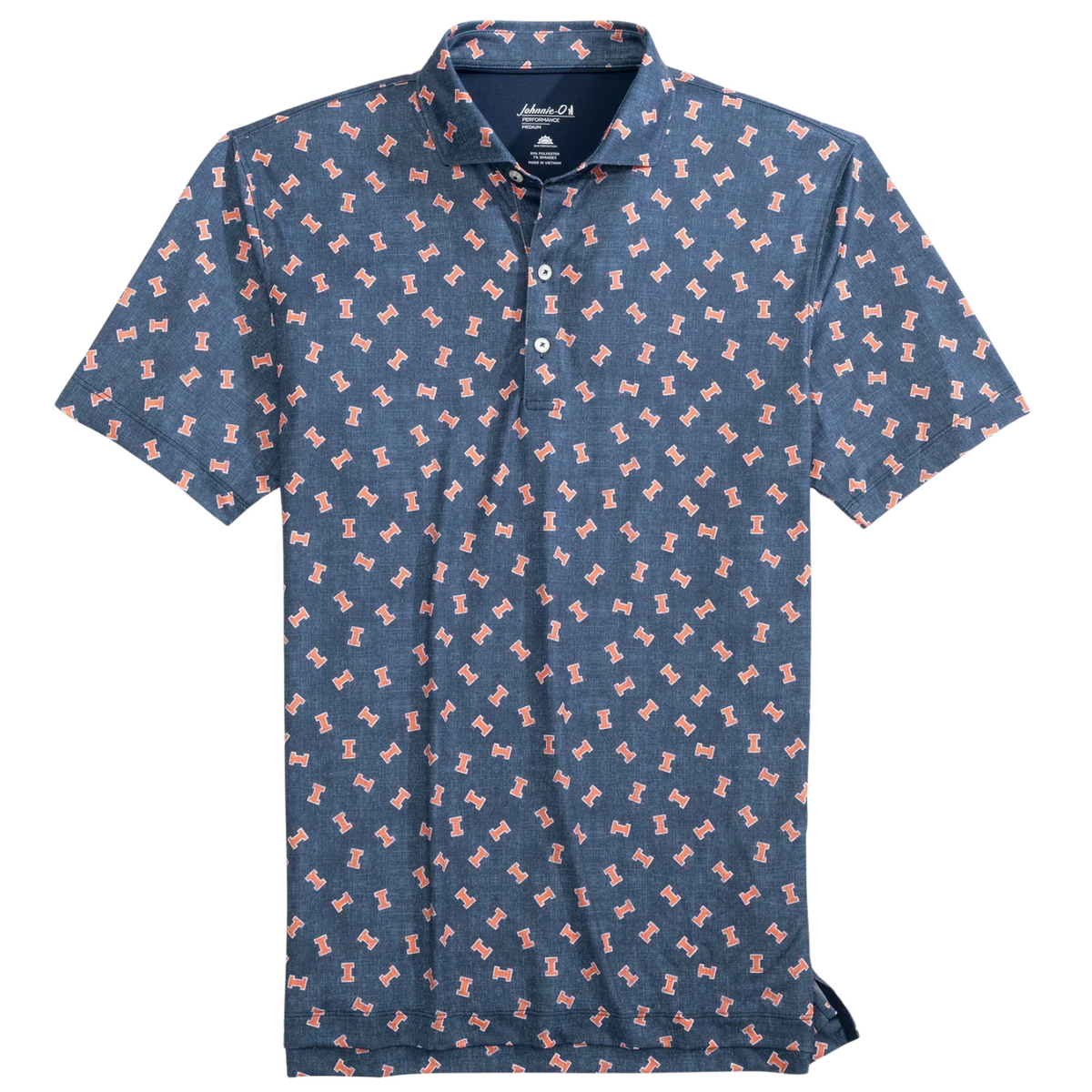 Illinois Fighting Illini Johnnie-O Stadium Exeter Polo – Navy – Gameday ...