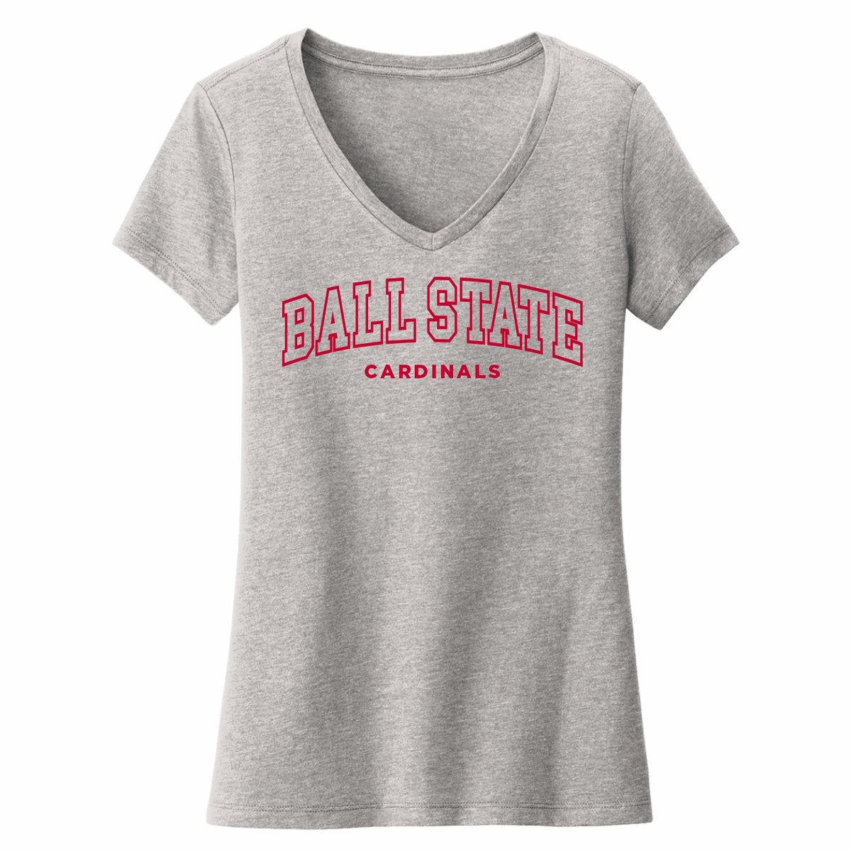 Ball State T-Shirt Women's Grey V-Neck – Gameday Spirit Fanstore