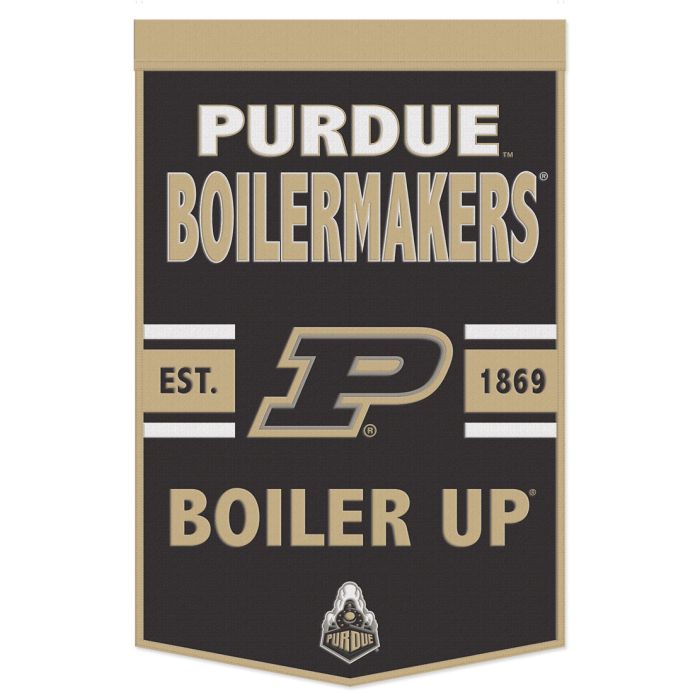 Purdue Boiler Up 24x38" Wool Banner – Gameday Spirit Fanstore