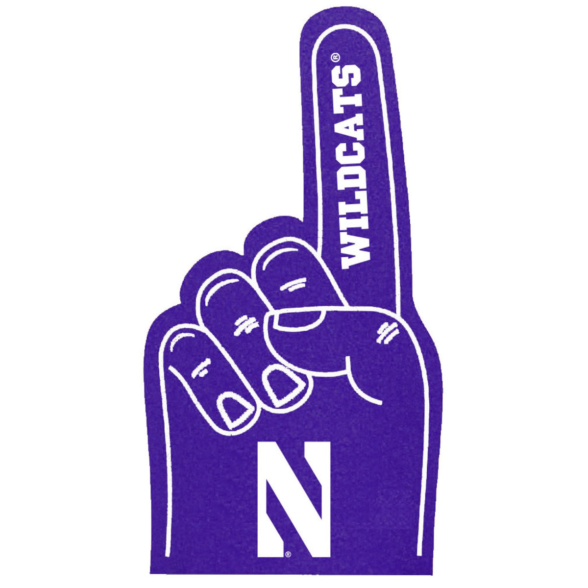 Northwestern Wildcats 12" Purple Foam Hand – Gameday Spirit Fanstore