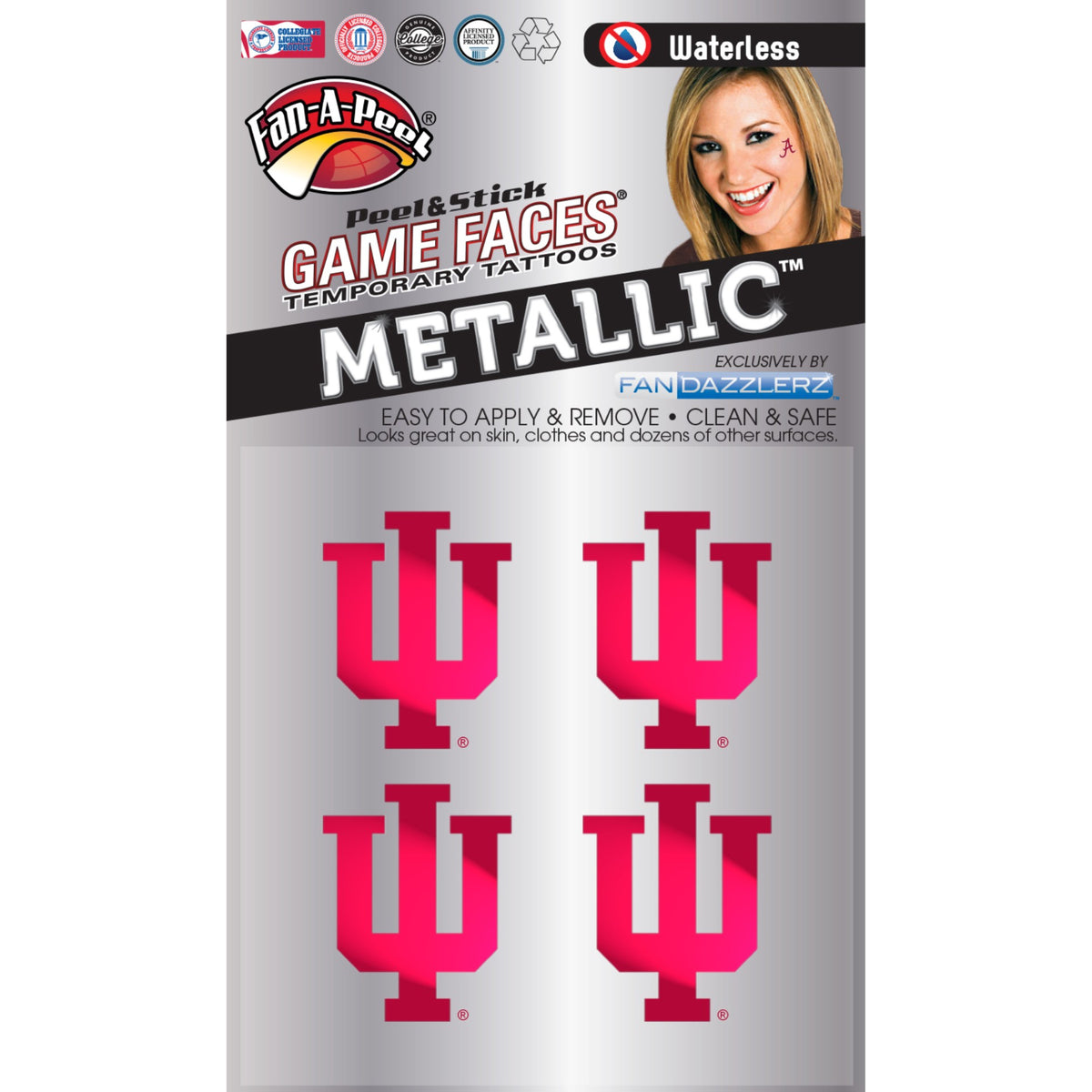 Indiana Face Decal Set – Gameday Spirit Fanstore