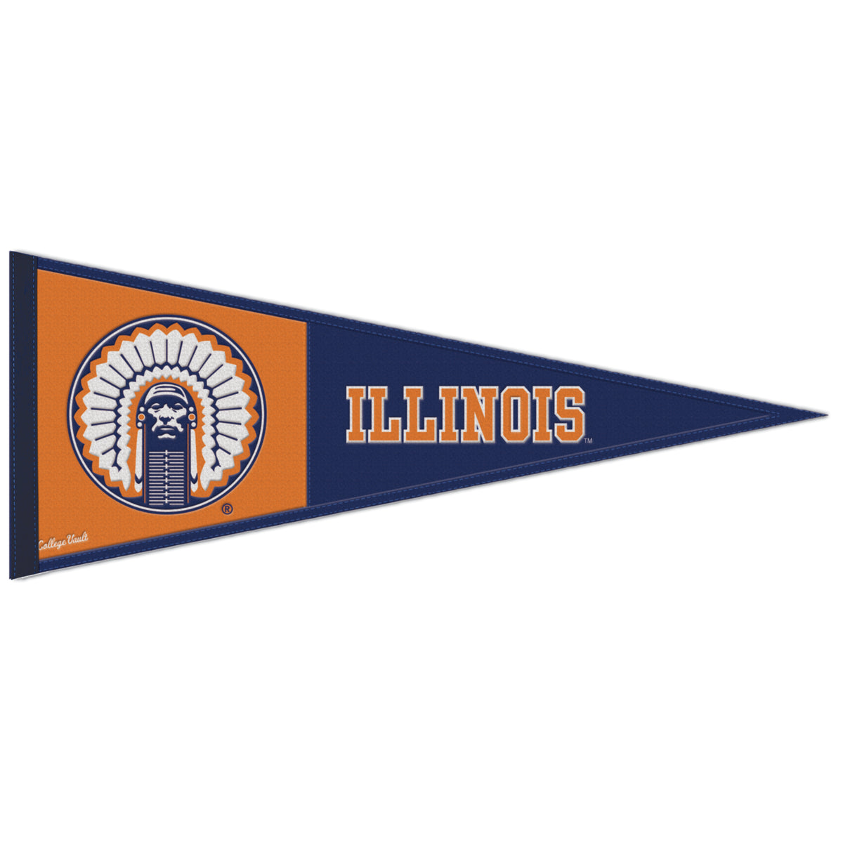 Illinois Fighting Illini 13x32 Chief Wool Pennant – Gameday Spirit Fanstore