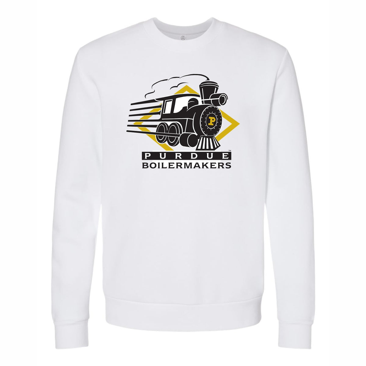 Purdue Boilermakers Men's White Retro Train Crew – Gameday Spirit Fanstore