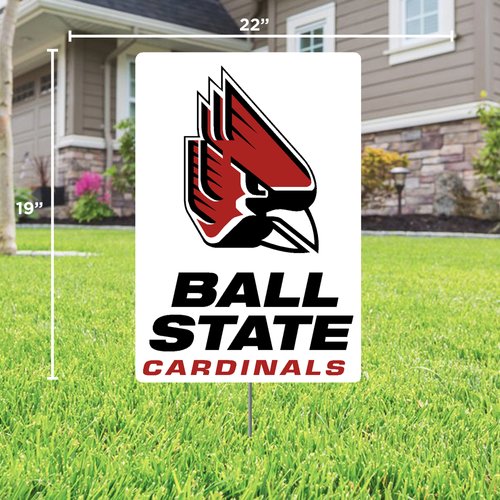 BALL STATE CARDINALS LAWN SIGN – Gameday Spirit Fanstore