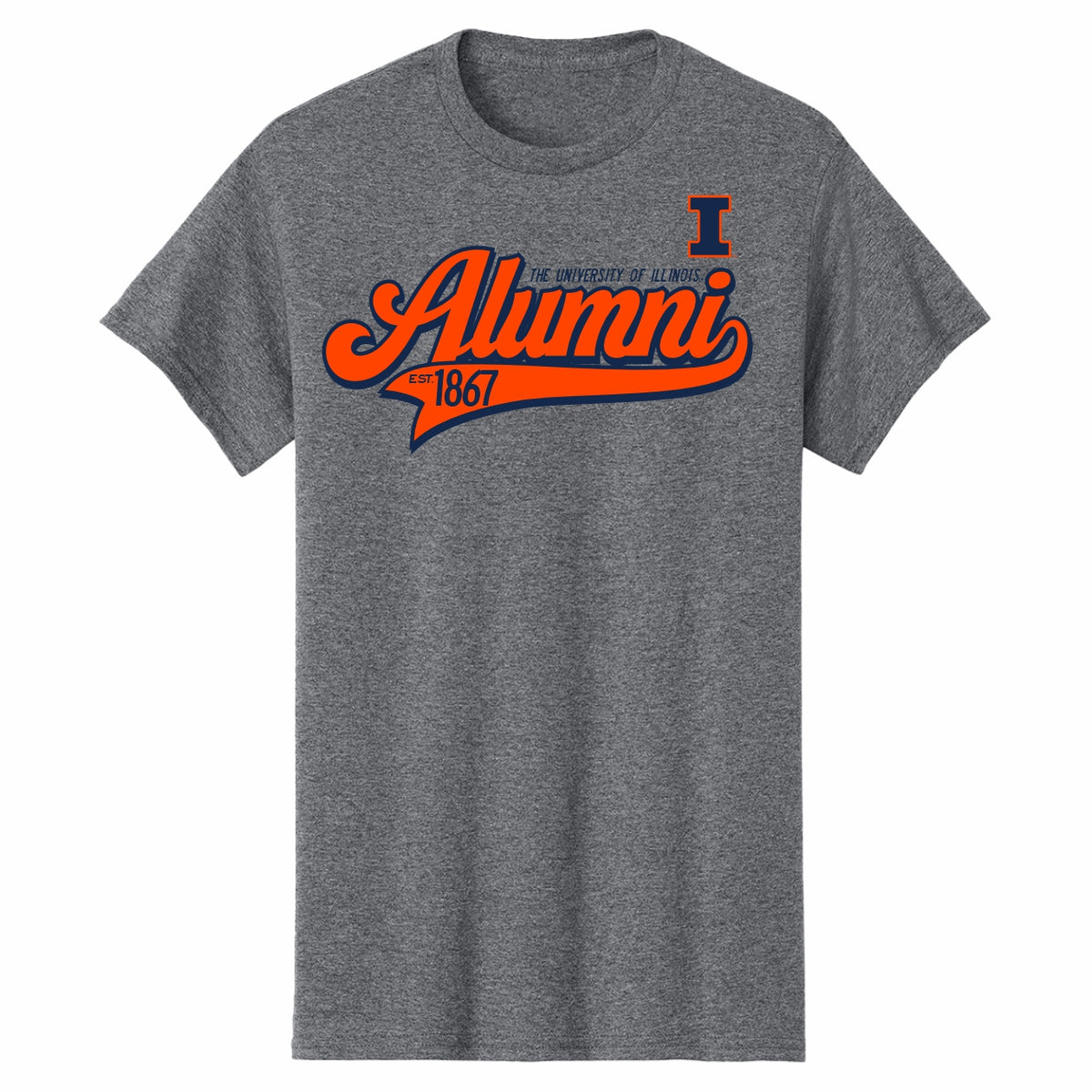 Illinois Alumni T-Shirt Orange Script – Gameday Spirit Fanstore