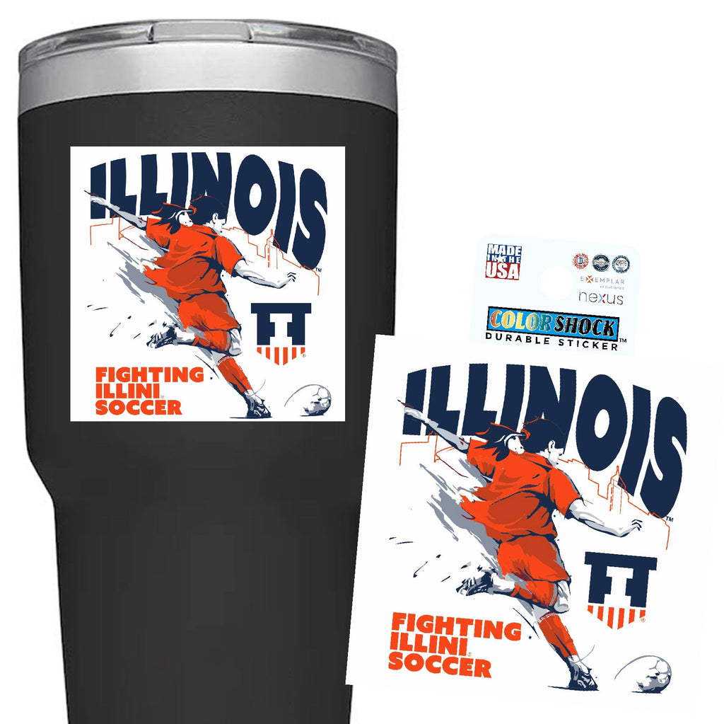 Illinois Stickers & Decals – Gameday Spirit Fanstore