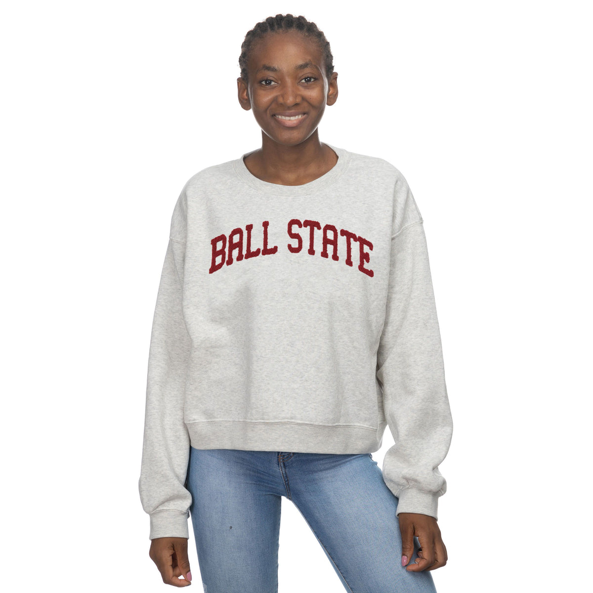 Ball State Sweatshirt Women's Cropped Crew – Gameday Spirit Fanstore