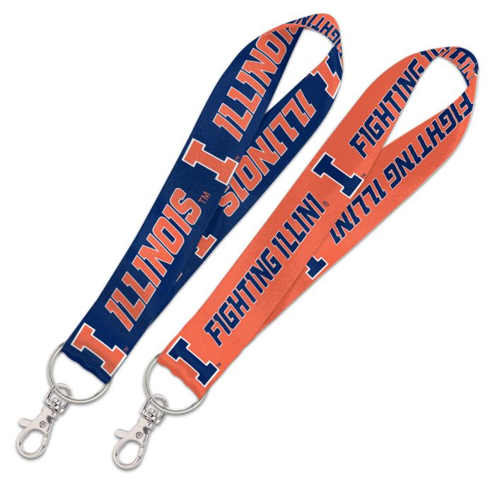 Illinois Fighting Illini Wrist Strap Keychain Lanyard – Gameday Spirit ...