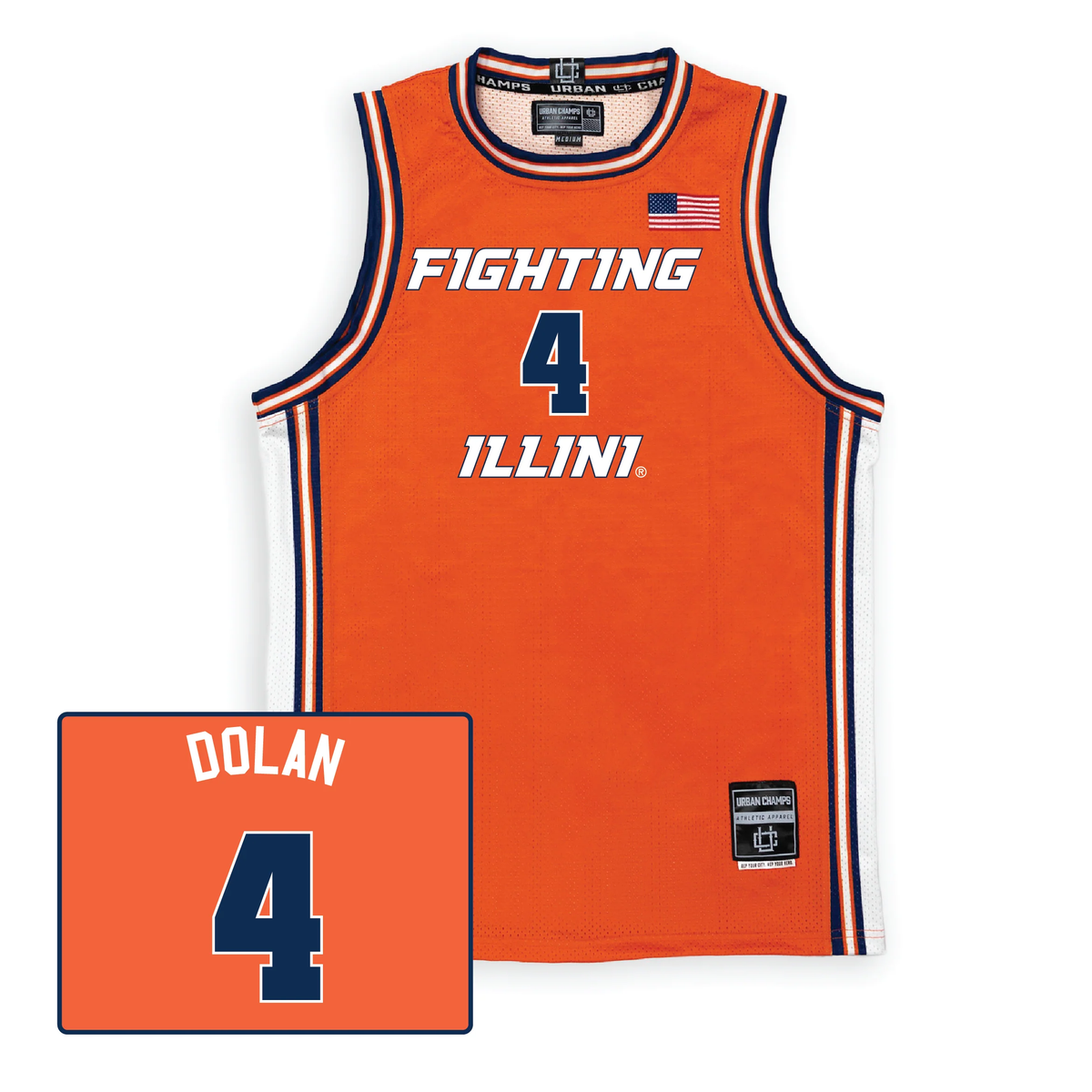 Illinois Fighting Illini NIL Basketball Jersey #4 Gretchen Dolan ...