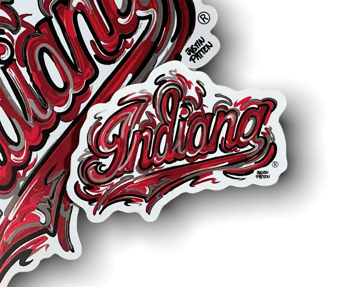 Indiana Hoosiers Small Script Sticker – Gameday Spirit Fanstore