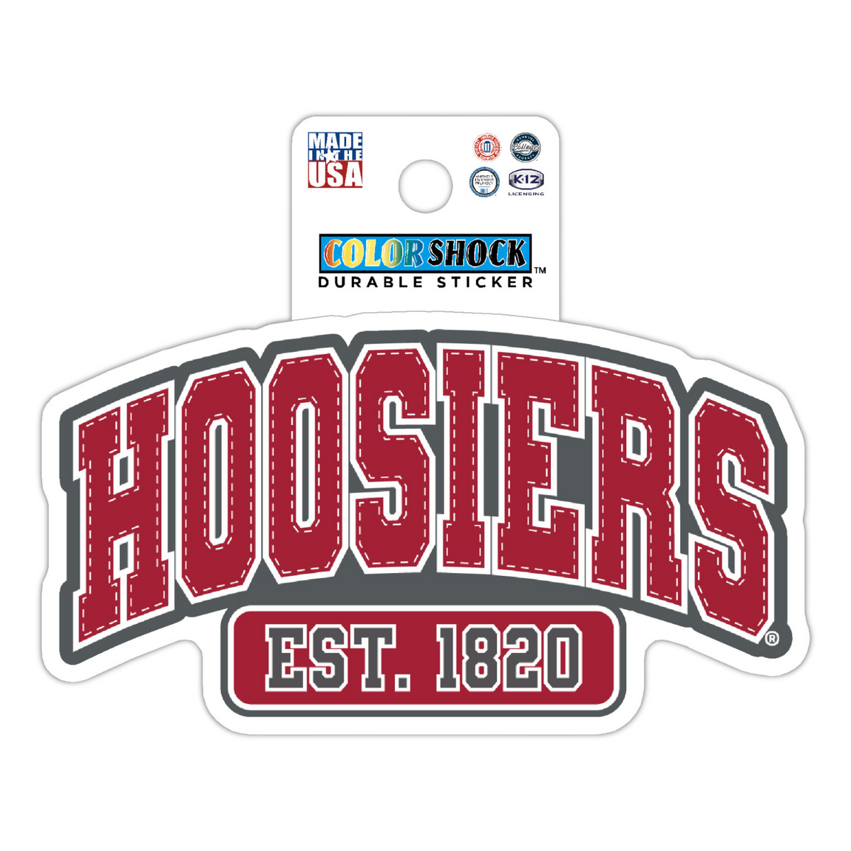 Indiana Hoosiers Stitched Decal – Gameday Spirit Fanstore