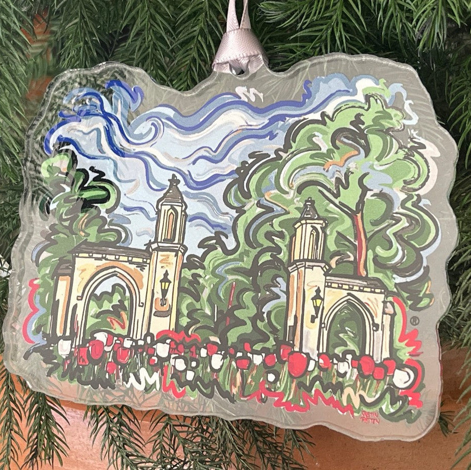 Indiana Sample Gates Acrylic Ornament – Gameday Spirit Fanstore