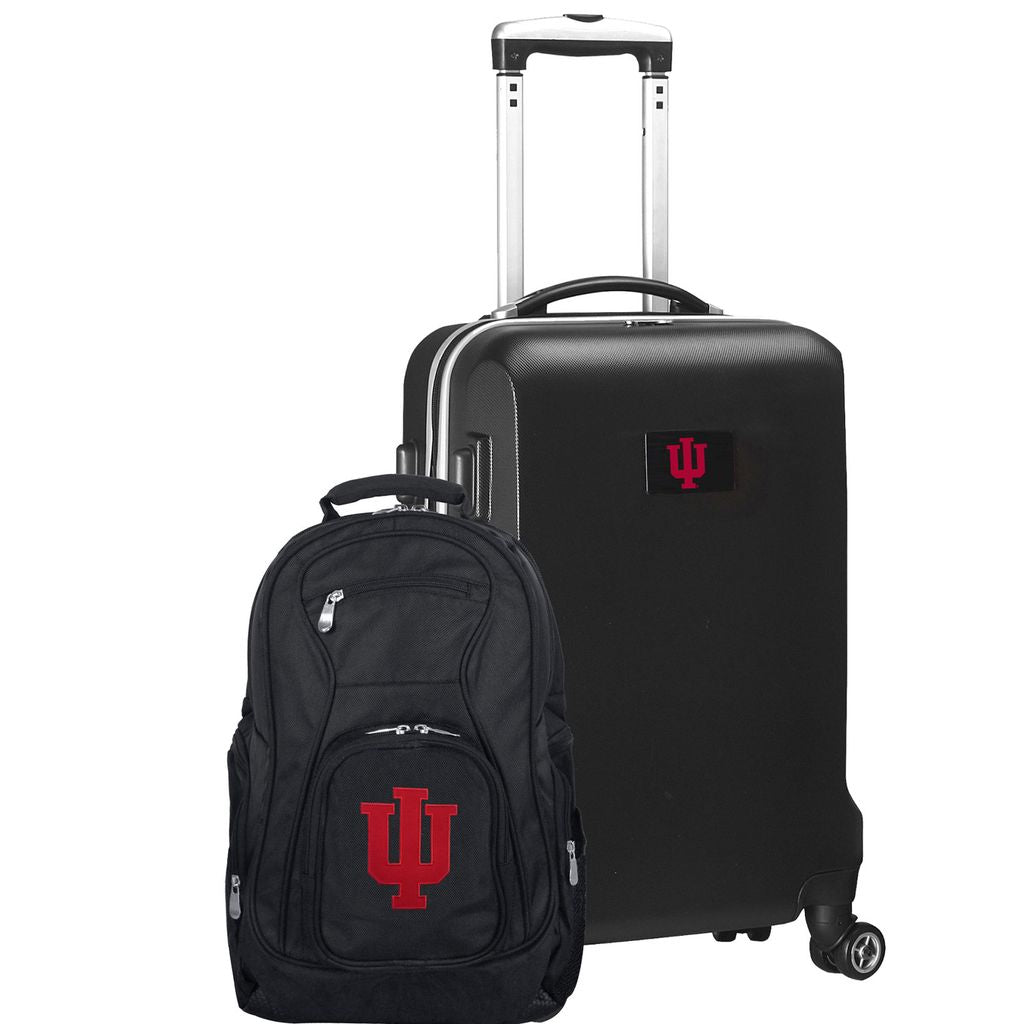 Indiana Hoosiers Deluxe 2 Piece Luggage and Backpack Set with Trim ...