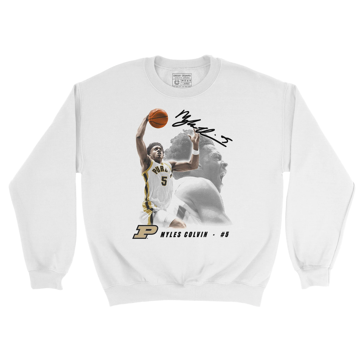 Myles Colvin Purdue Basketball NIL Sweatshirt – Gameday Spirit Fanstore