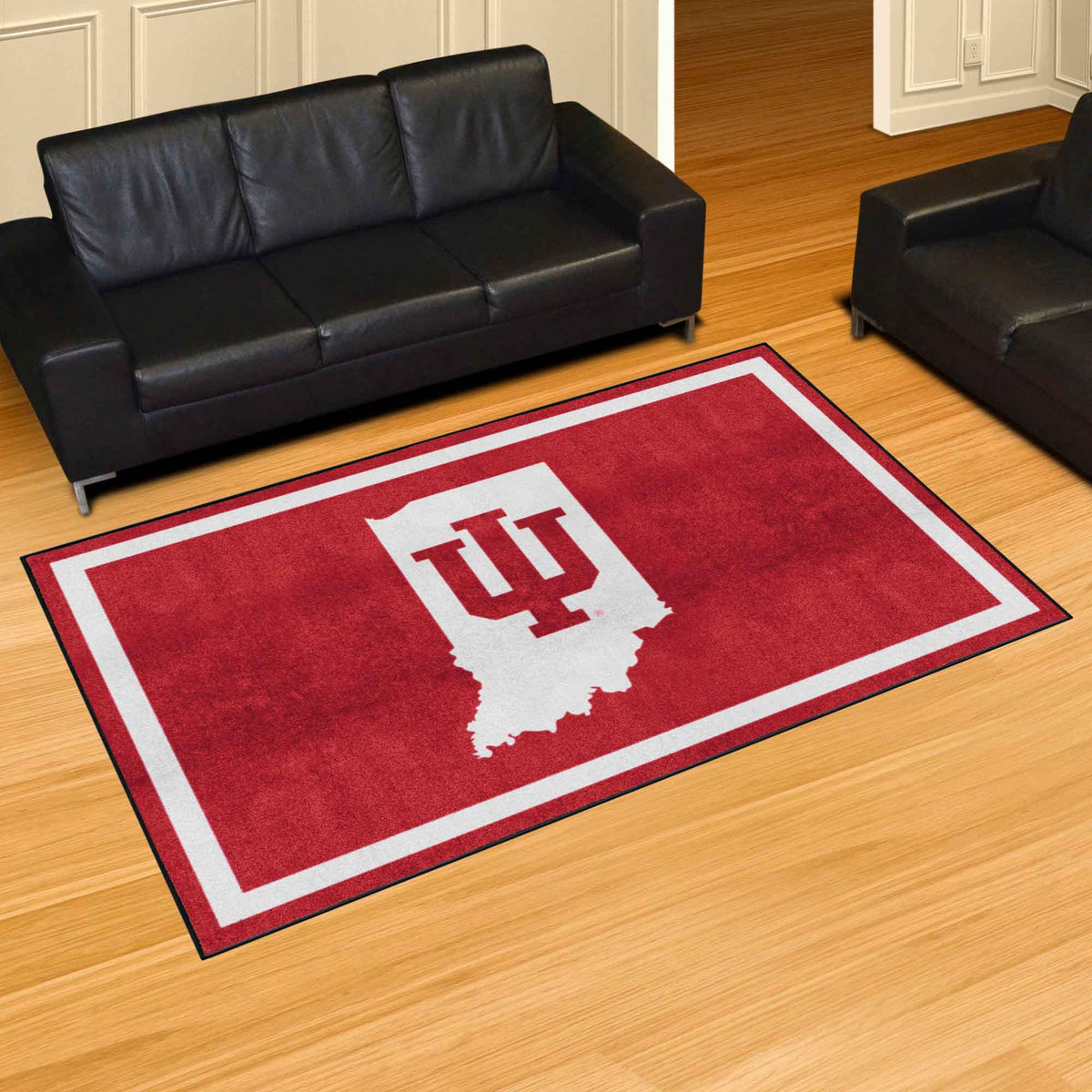 Indiana Hooisers 5ft. x 8 ft. Plush Area Rug – Gameday Spirit Fanstore