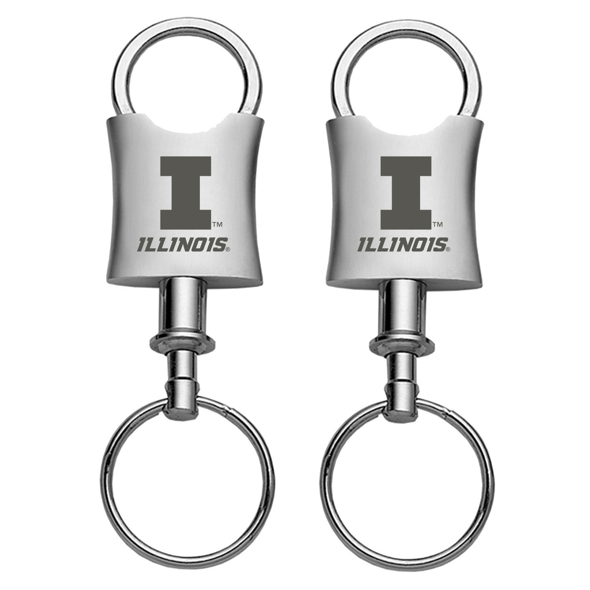 Illinois Fighting Illini Silver Logo Keychain – Gameday Spirit Fanstore