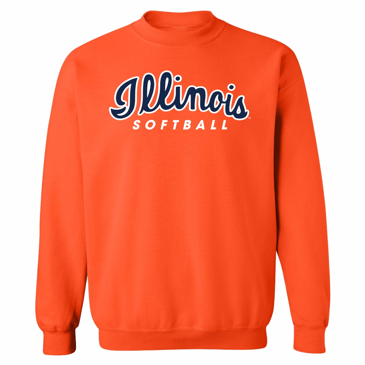 Illinois Softball Orange Script Sweatshirt – Gameday Spirit Fanstore