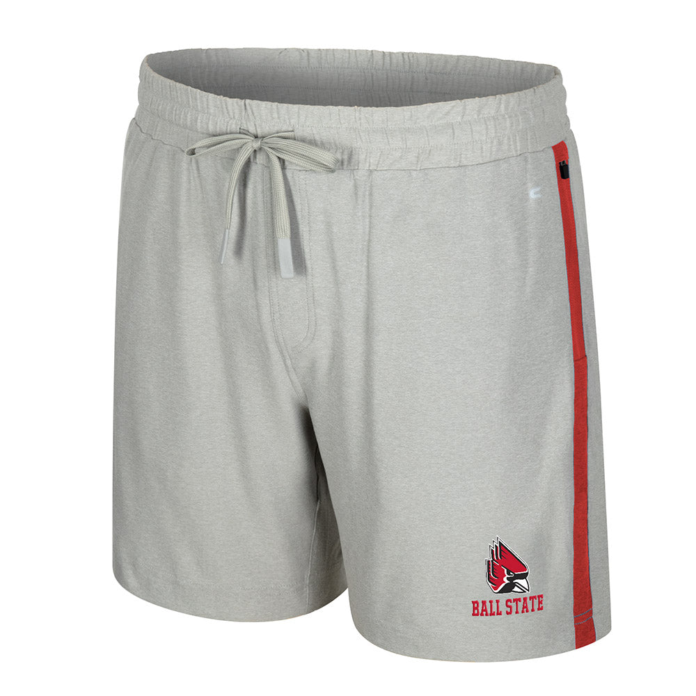 Ball State Shorts Men's Grey/Red – Gameday Spirit Fanstore