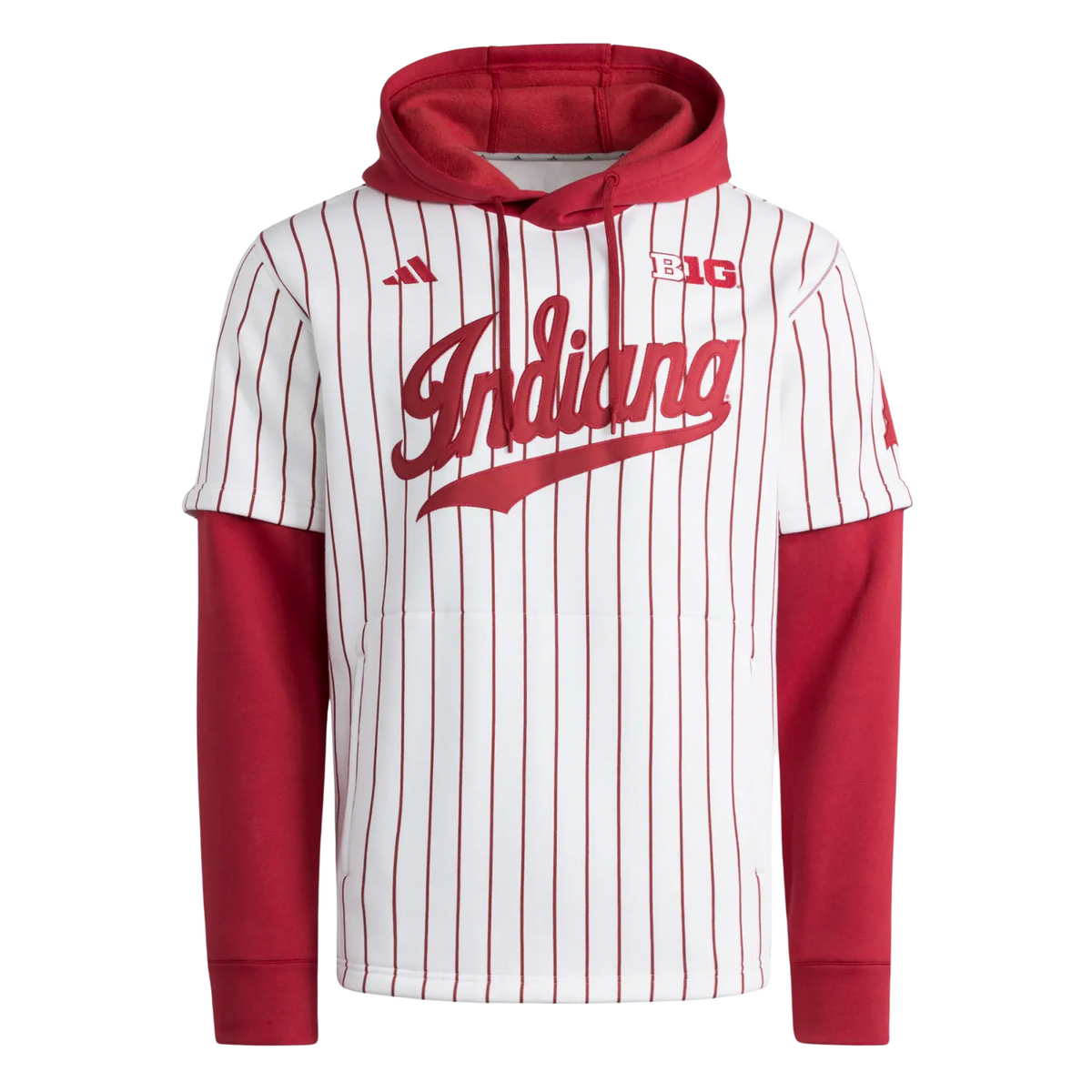 Indiana Hoodie Jersey White/Red Pinstripe Script – Gameday Spirit Fanstore