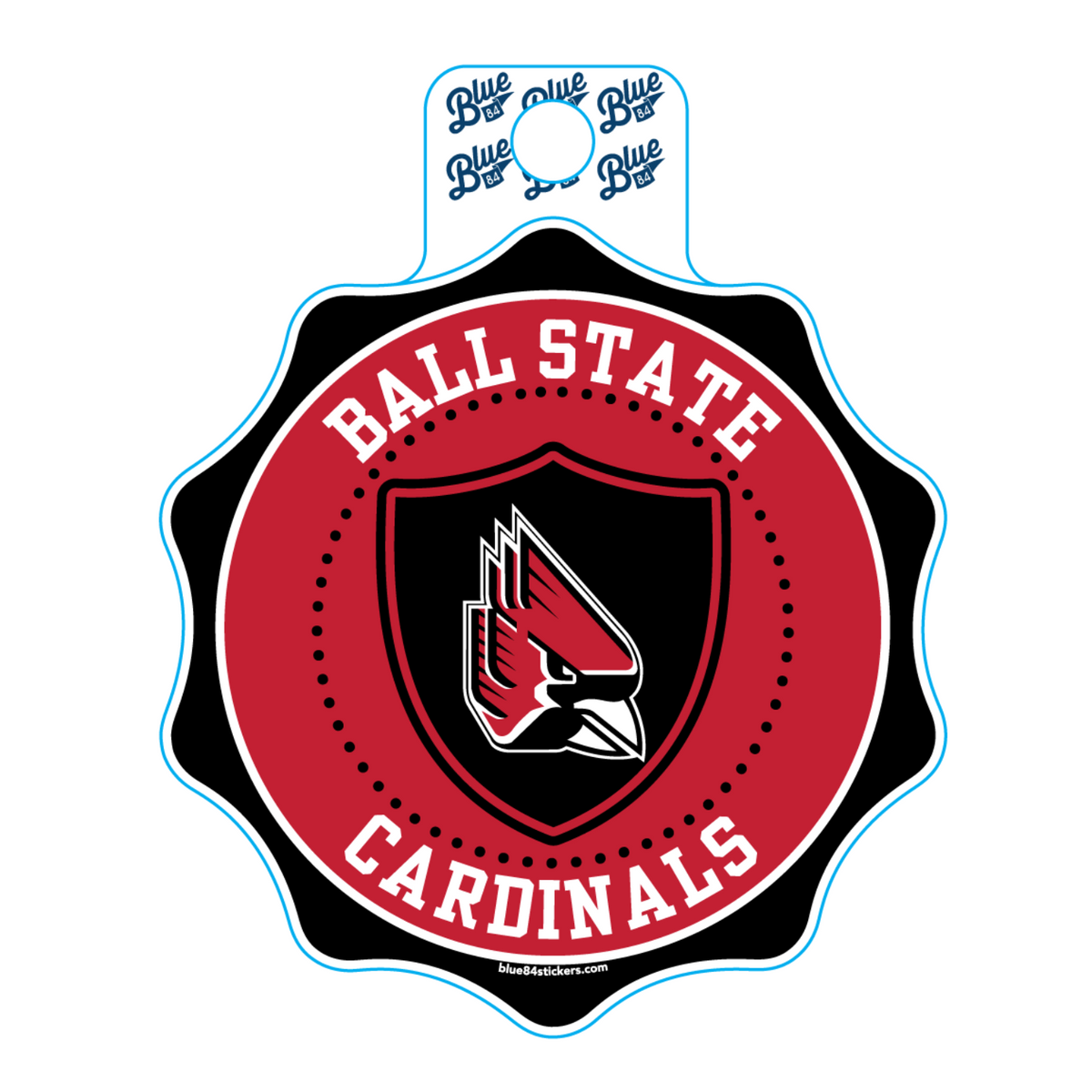 BSU Cardinals Blue 84 Stamp Decal – Gameday Spirit Fanstore