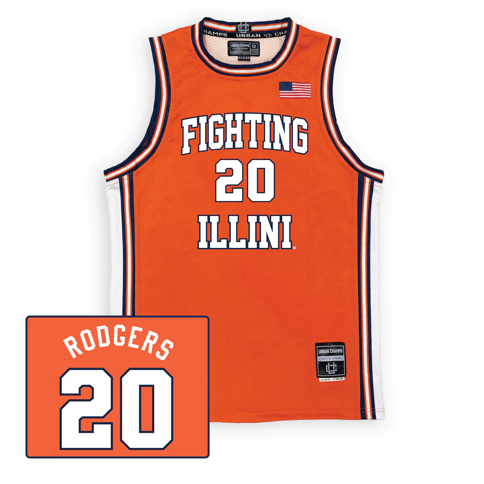 Illinois Fighting Illini NIL Basketball Jersey #20 Ty Rodgers – Gameday ...