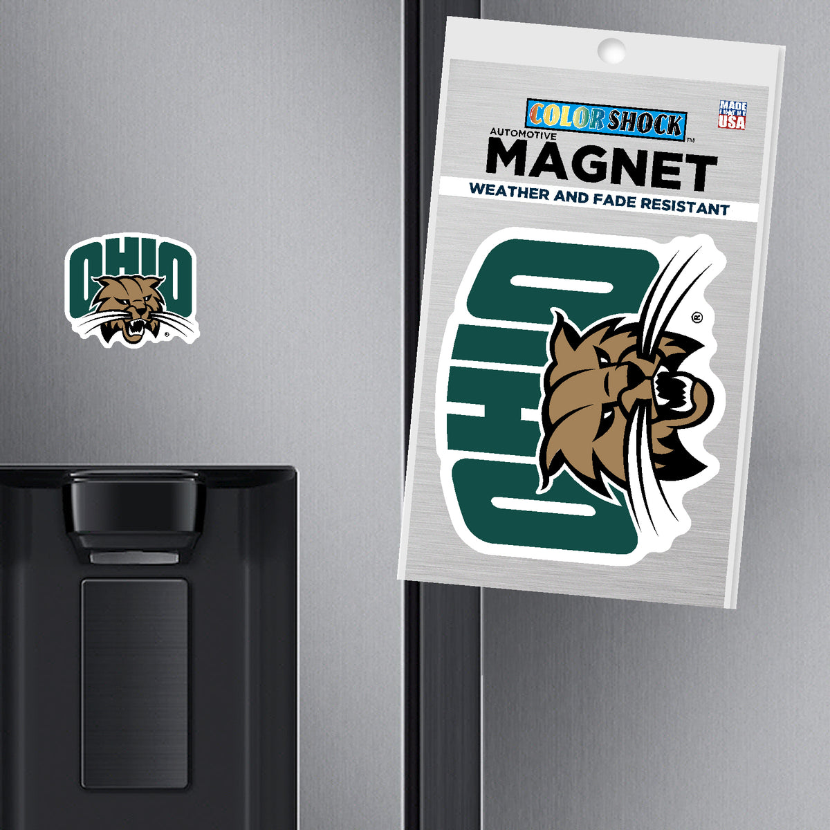 Ohio University Attack Cat Mini Magnet – Gameday Spirit Fanstore