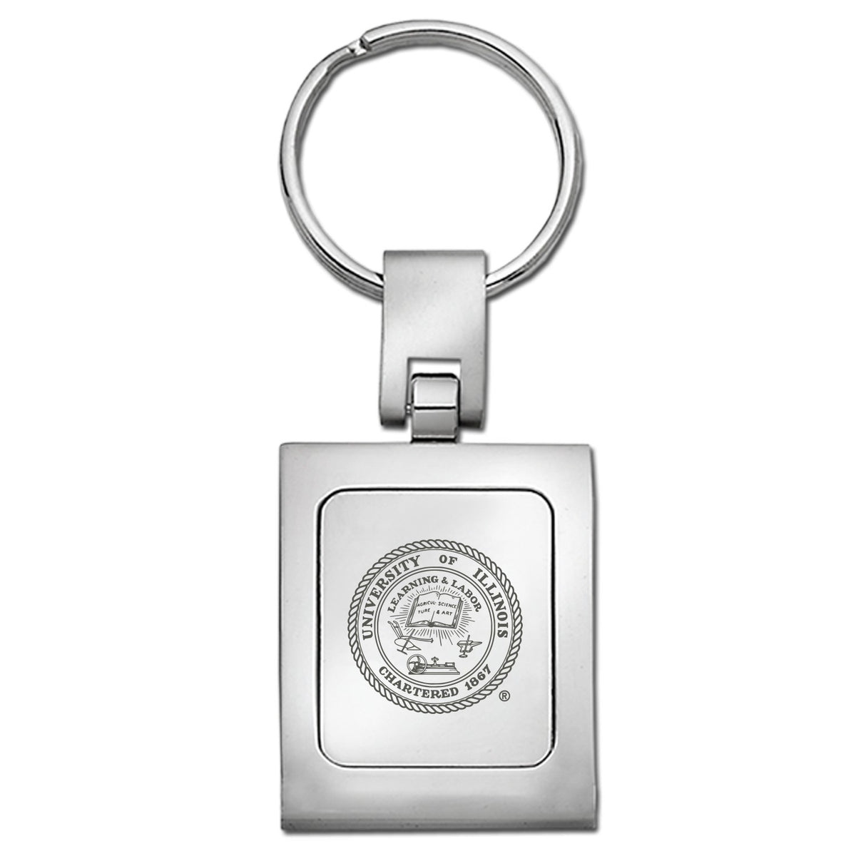 Illinois Fighting Illini Square Seal Keychain – Gameday Spirit Fanstore