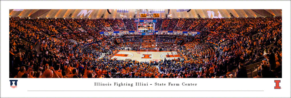 Illinois Fighting Illini Men's Basketball Panoramic Picture - State Fa ...