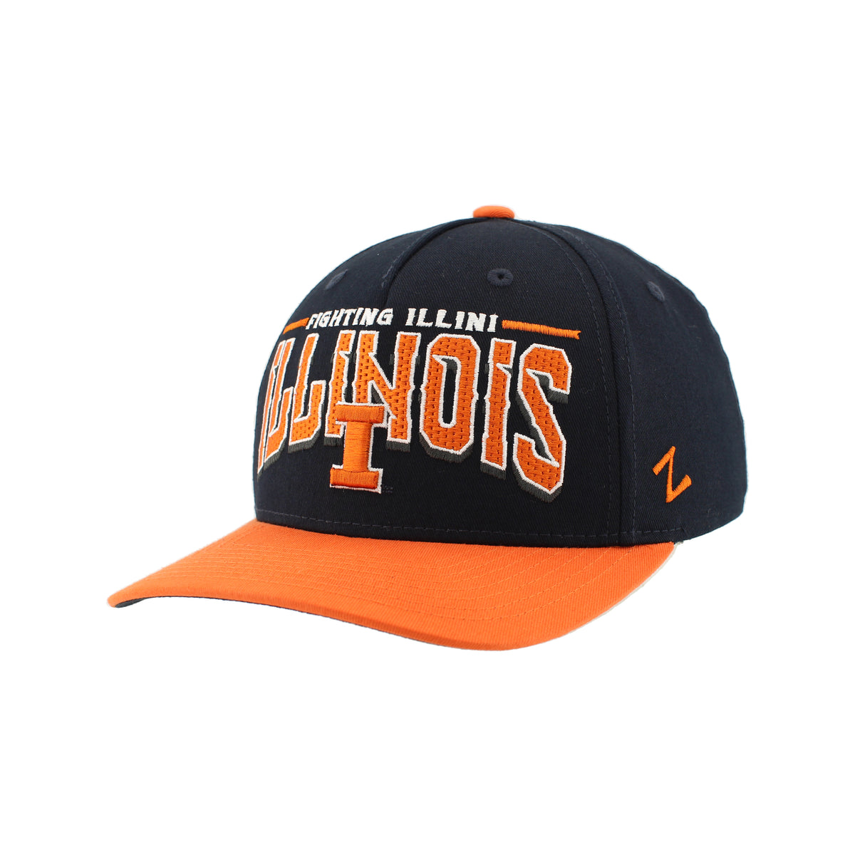 Illinois Hat Navy/Orange Retro Design – Gameday Spirit Fanstore