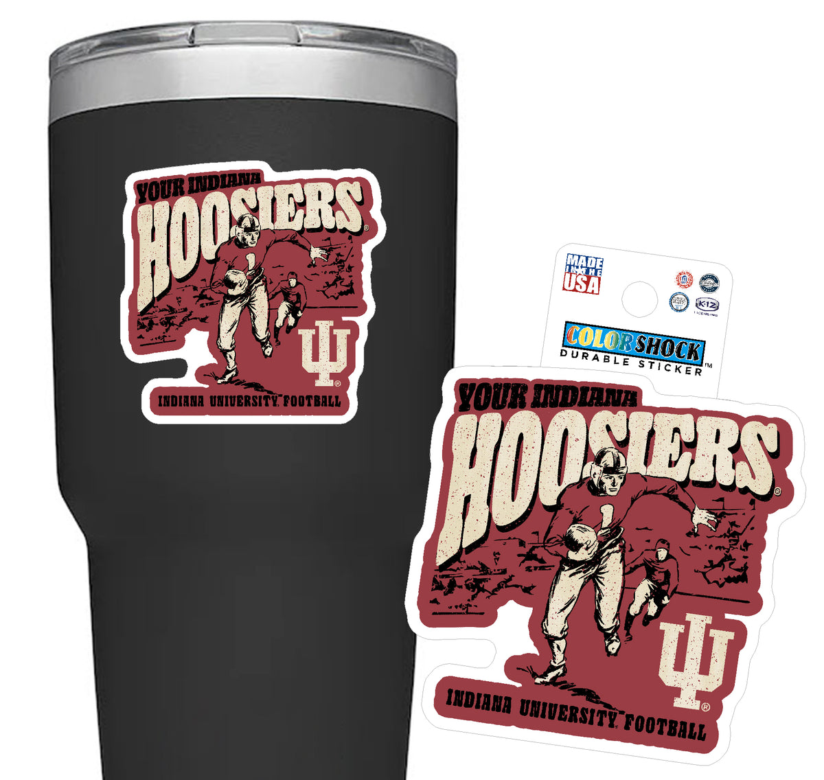 Indiana Hoosiers Vintage Football Decal – Gameday Spirit Fanstore