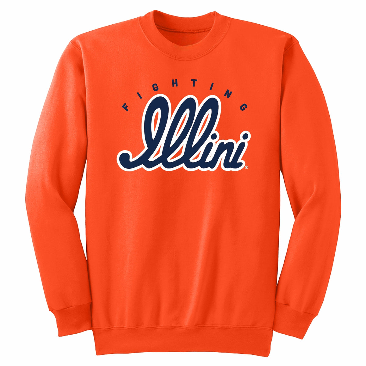 Illinois Fighting Illini Script Premium Crewneck Sweatshirt – Gameday ...