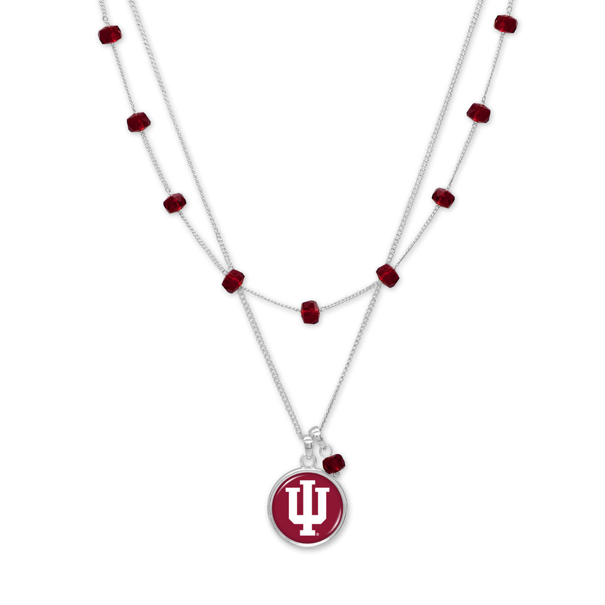 Indiana Hoosiers Red Gem Pendant Necklace – Gameday Spirit Fanstore