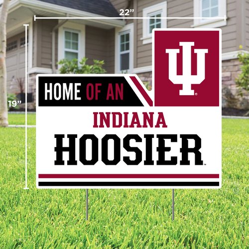 HOME OF AN INDIANA HOOSIER LAWN SIGN – Gameday Spirit Fanstore