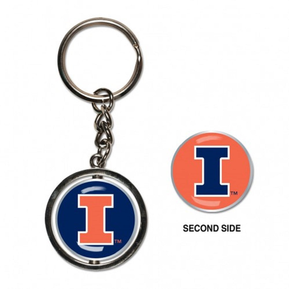 Illinois Fighting Illini Block I Spinner Keychain – Gameday Spirit Fanstore