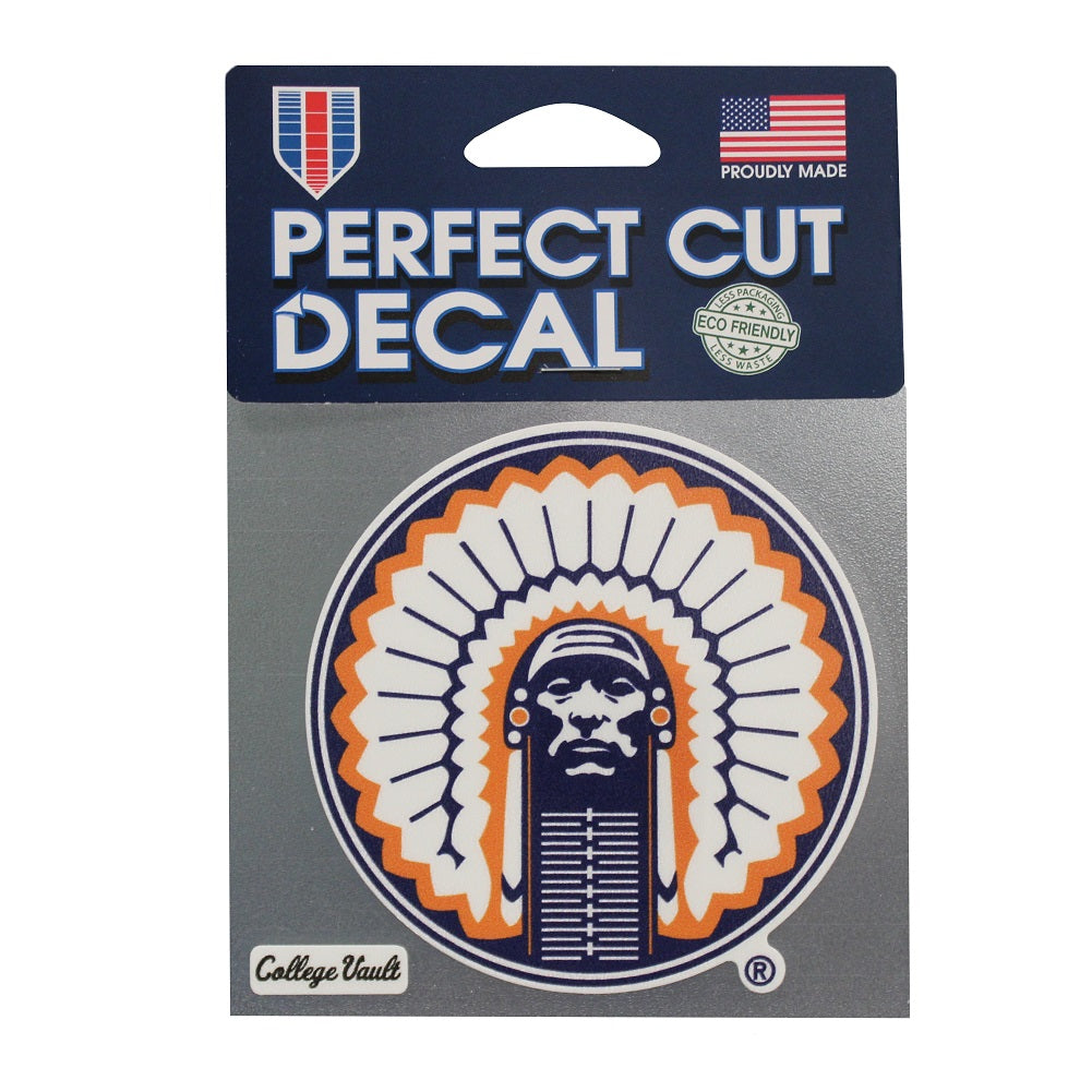 Illinois Fighting Illini Chief Illiniwek Perfect Cut Decal – Gameday ...