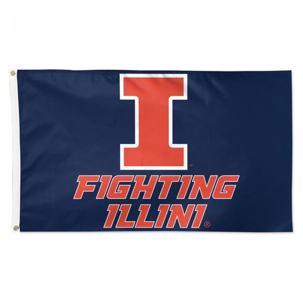 Illinois Fighting Illini Deluxe Flag – Gameday Spirit Fanstore