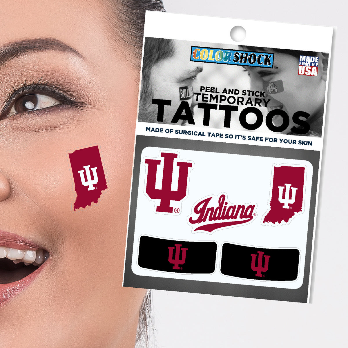 Indiana Hoosiers 5 Piece Body Decal Pack – Gameday Spirit Fanstore