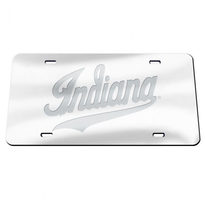 Indiana Hoosiers Frosted Script License Plate – Gameday Spirit Fanstore