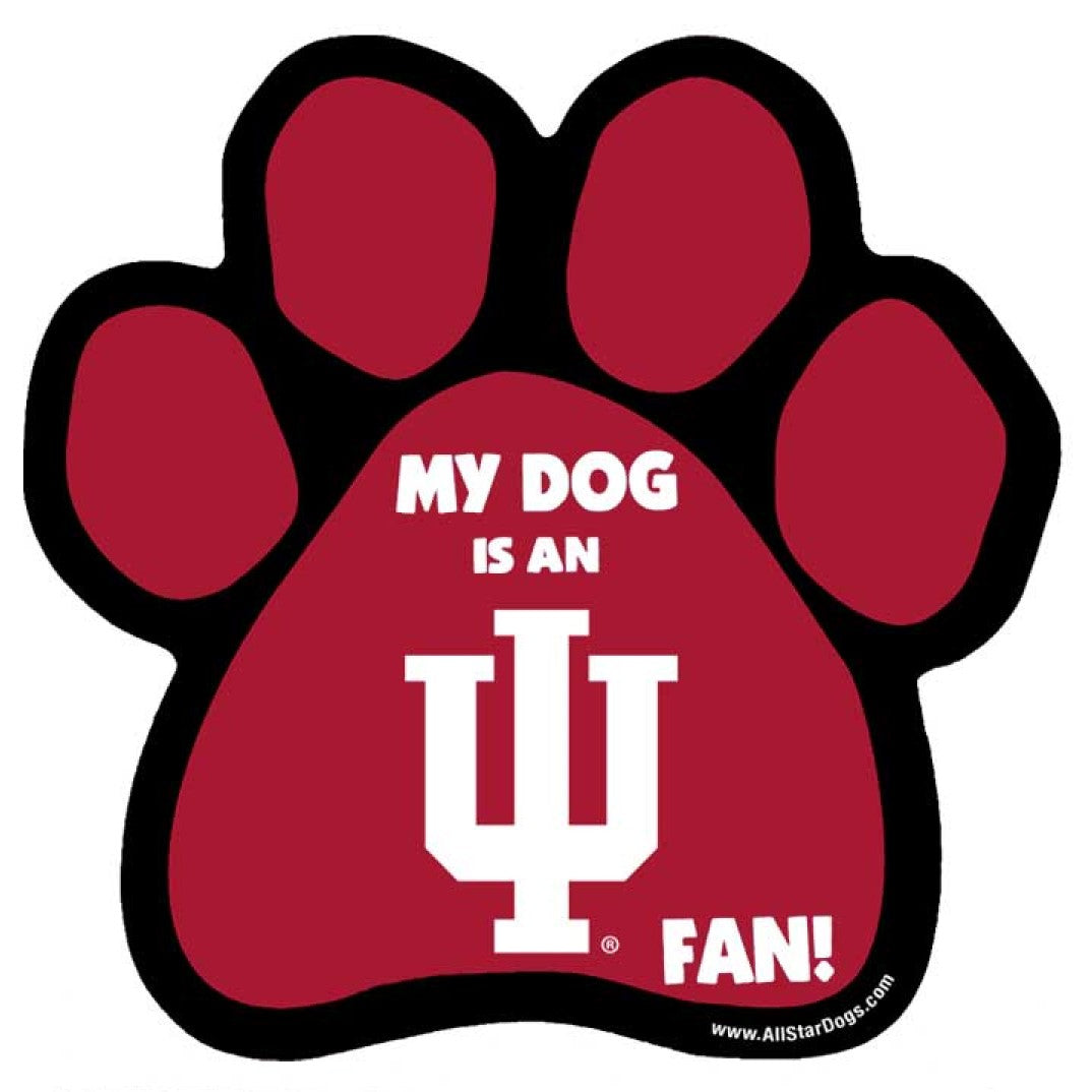 Indiana Hoosiers IU Paw Magnet Decal – Gameday Spirit Fanstore