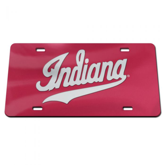 Indiana Hoosiers Red Script License Plate – Gameday Spirit Fanstore